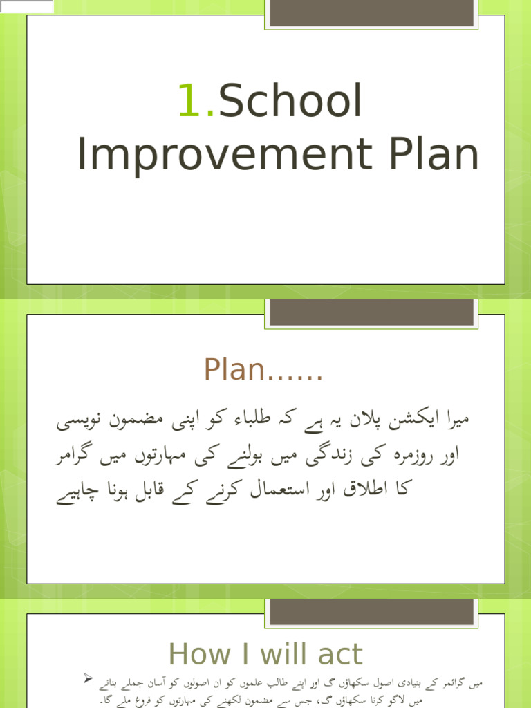 School Improvement Plan MK | PDF
