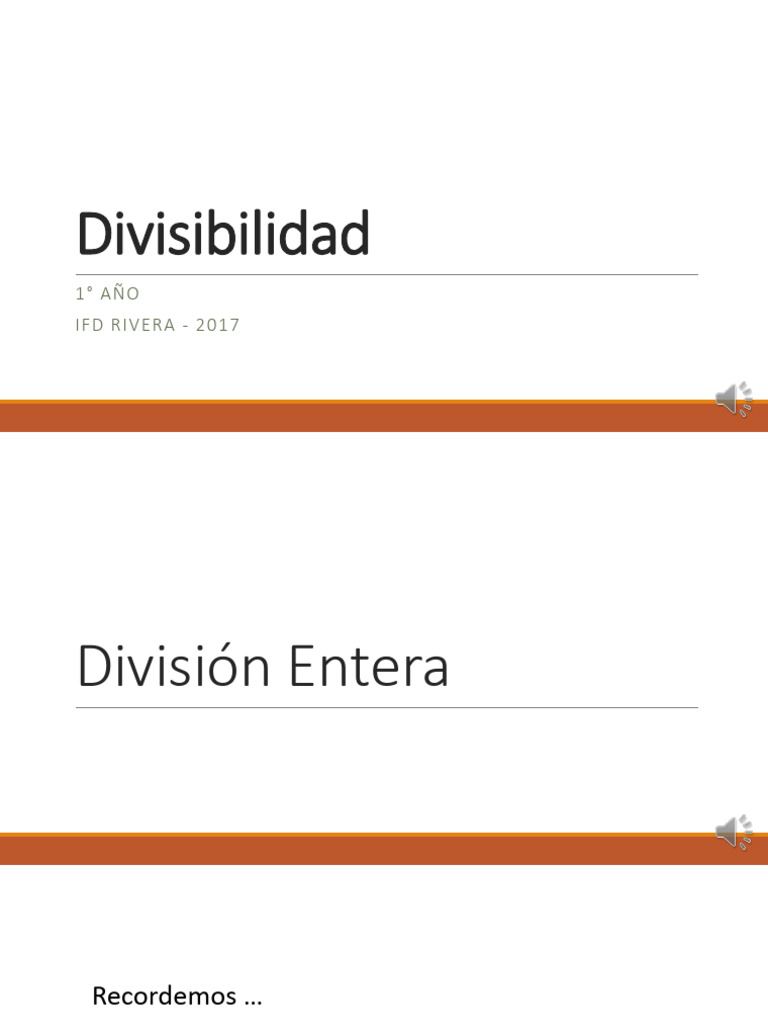 Divisibilidad 1 - Division Entera - Version en PDF | PDF | División ...
