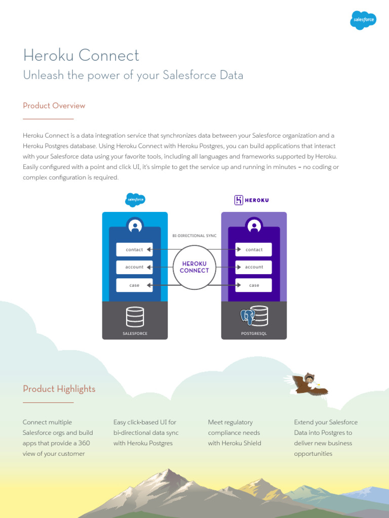 Heroku Connect Datasheet | PDF | Postgre Sql | Databases