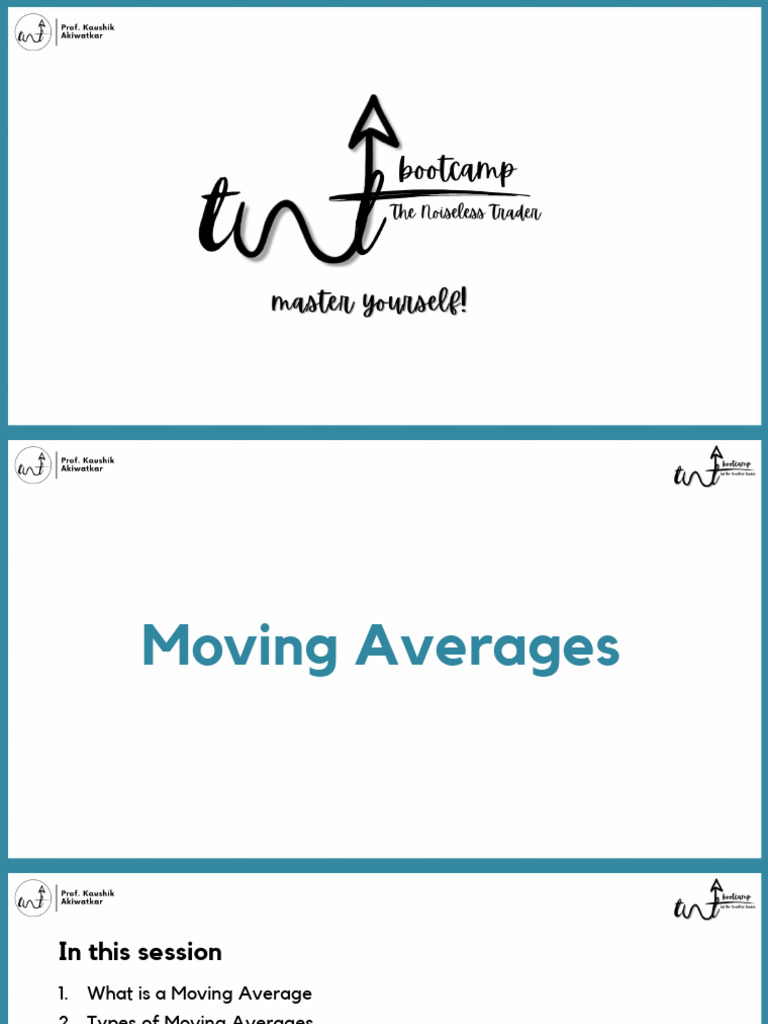 Moving Averages | PDF | Moving Average | Market Trend