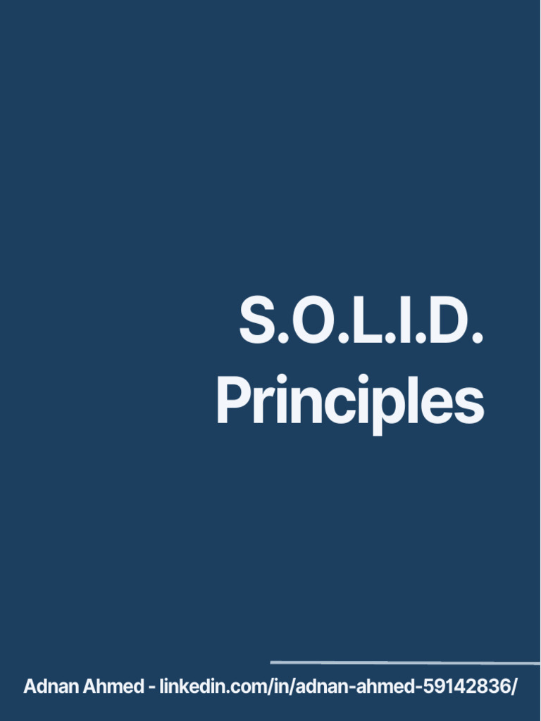 solid_principles | PDF | Inheritance (Object Oriented Programming ... solid_principles | PDF | Inheritance (Object Oriented Programming ...