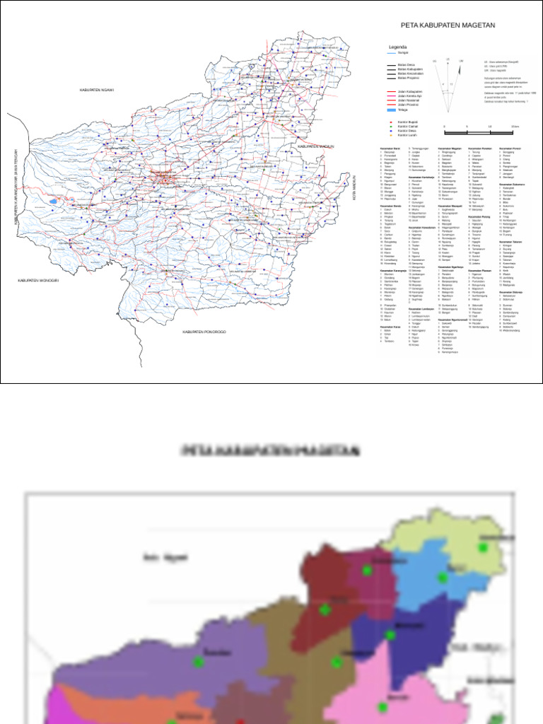 Peta Kabupaten Magetan | PDF