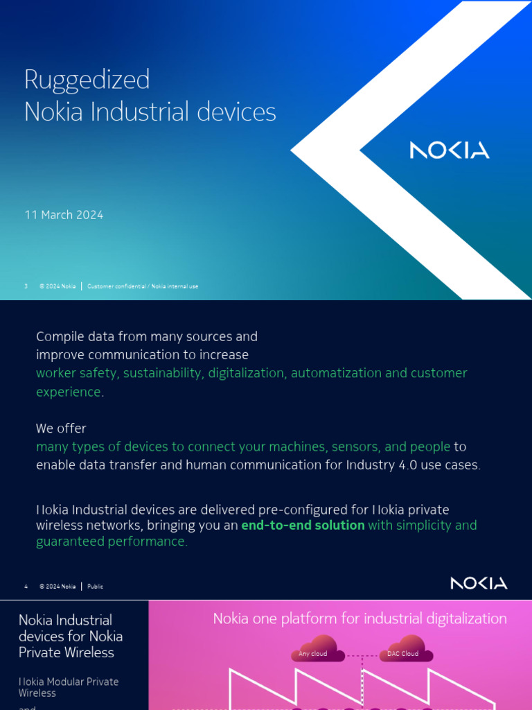 Nokia Customer Presentation Nokia Industrial Devices Presentation EN ...