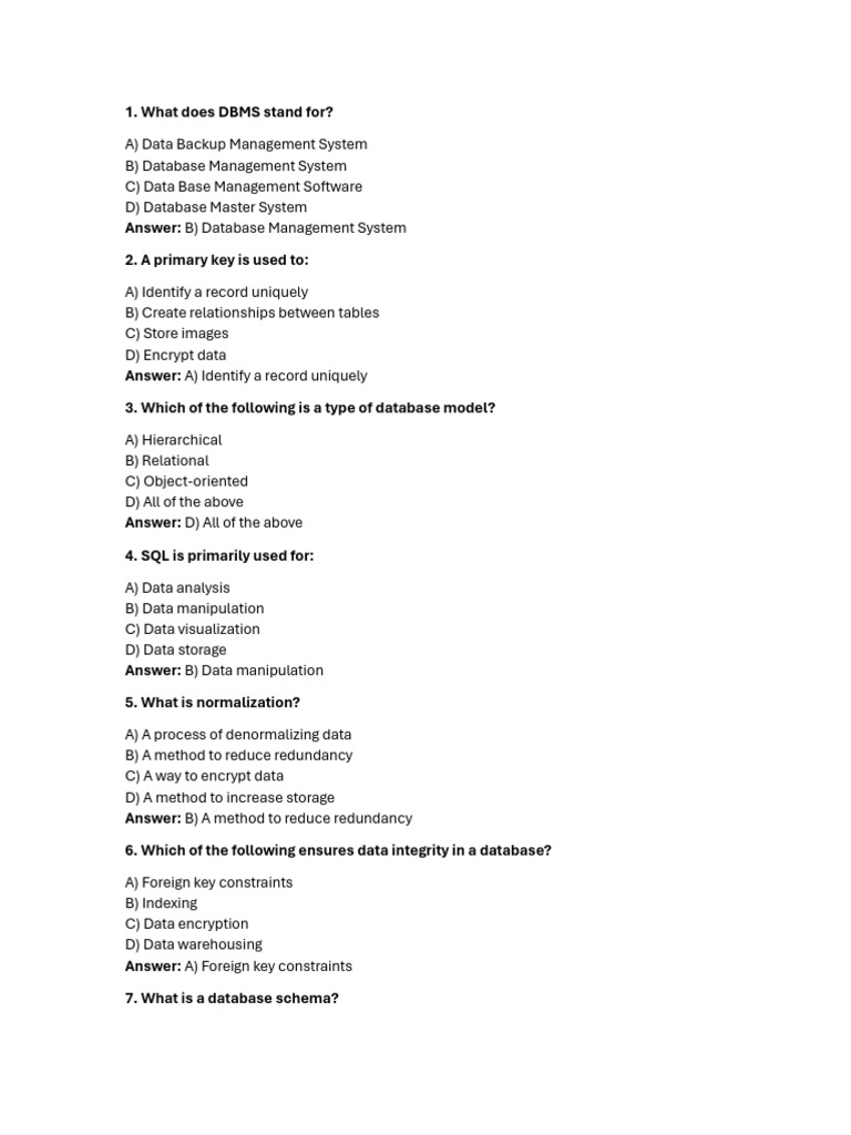 Database Summary | PDF | Databases | Relational Database Database Summary | PDF | Databases | Relational Database
