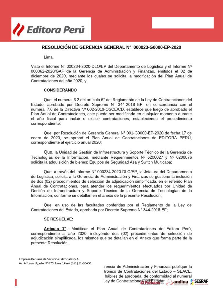 Mod. PAC 20 Diciembre | PDF | Negocios