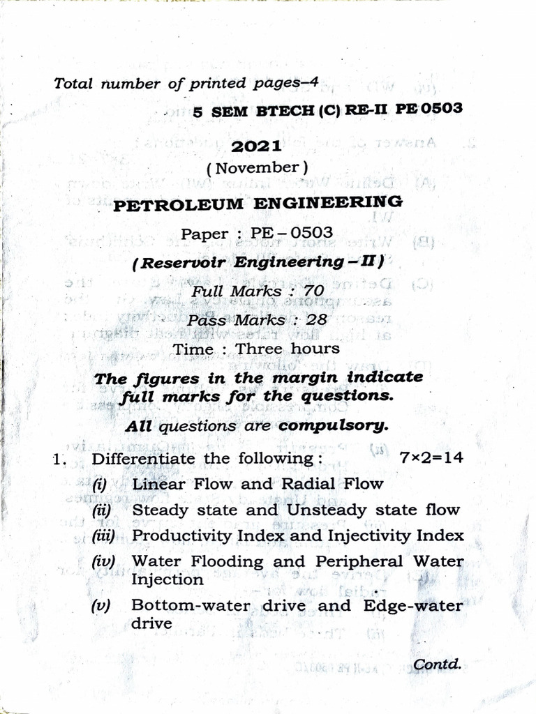 Reservoir-II 2021(C) | PDF | Mechanical Engineering | Classical Mechanics