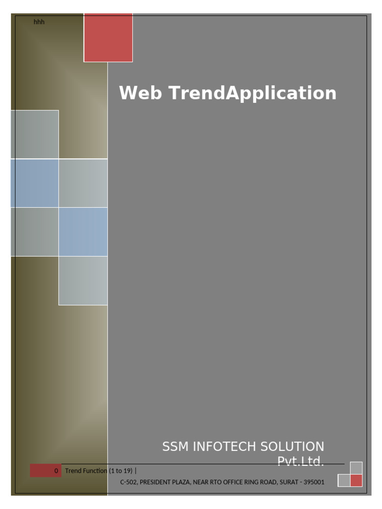 SOP For Web Trend Application | PDF | Tag (Metadata) | World Wide Web