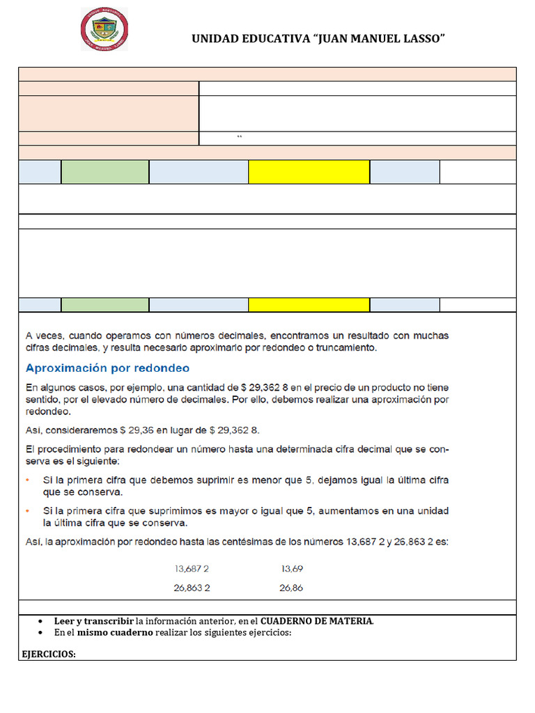 Ficha Pedagogica Semana Sexta | PDF