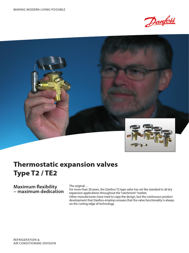 Danfoss T2/TE2 Expansion Valve Overview | PDF | Manufactured Goods ...