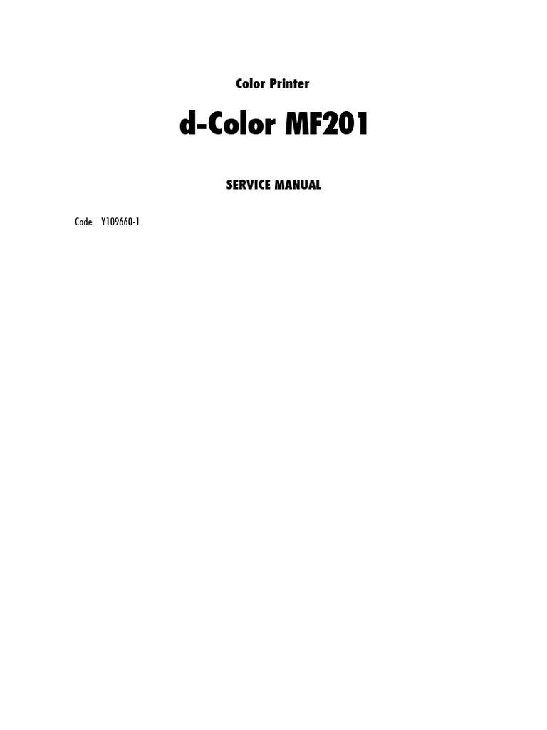 Dcolor mf201-SM | PDF | Printer (Computing)
