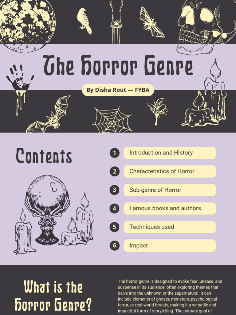 Understanding the Horror Genre | PDF | Horror Fiction | Gothic Fiction
