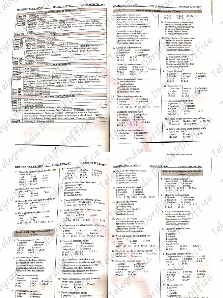 Nergiz Necef - 250 Sinaq | PDF