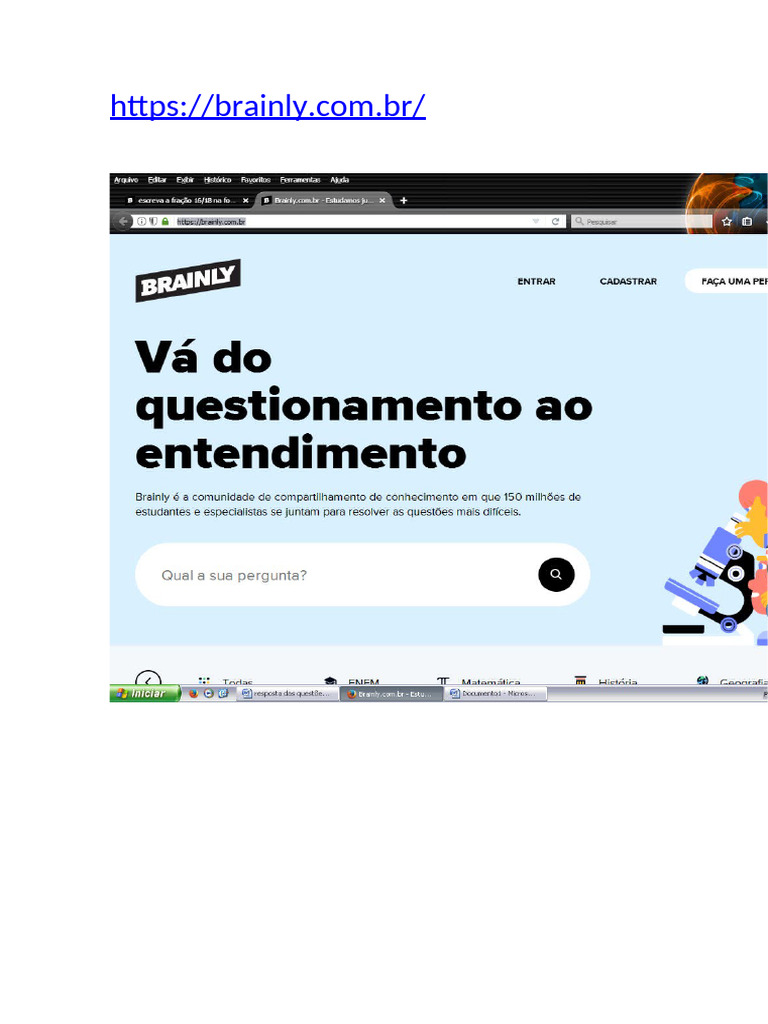 Brainly Responde Perguntas Online | PDF