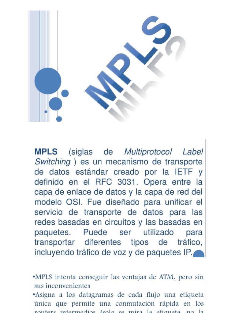 MPLS | PDF