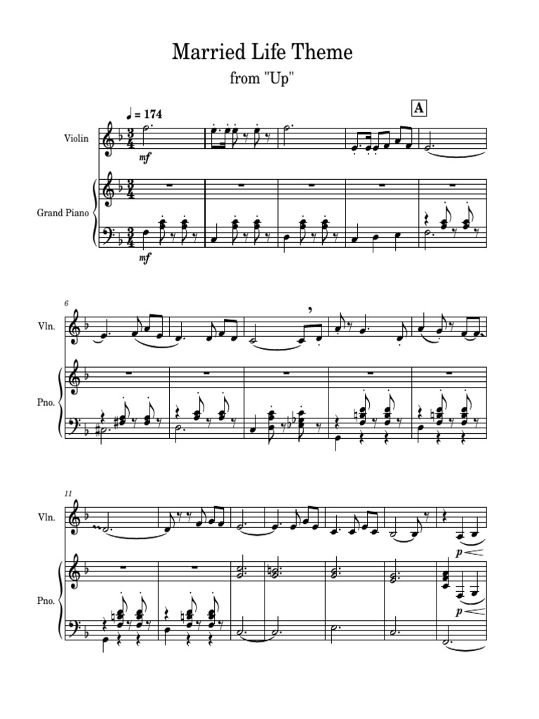Married Life (Theme From 'Up') | PDF