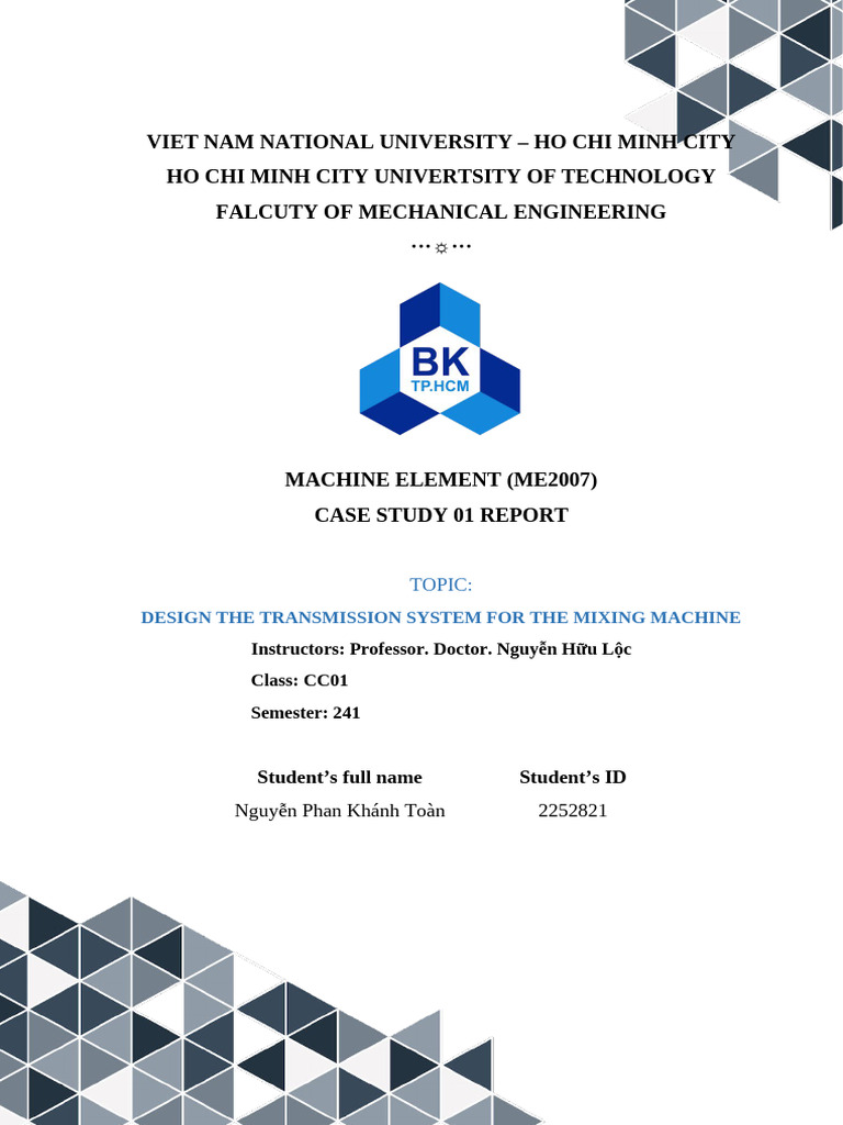 Case Study 01 - Part 1 + 2 | PDF | Belt (Mechanical) | Electric Motor