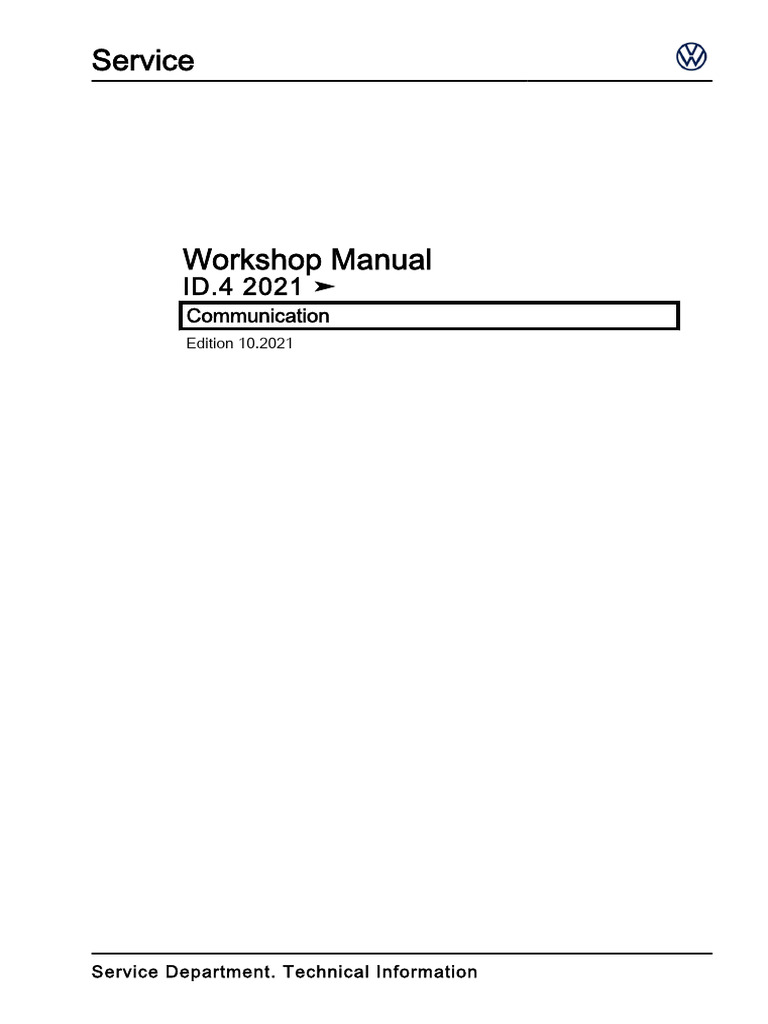VW Id4 Communication Eng123 | PDF | Frequency Modulation | Electrical ...