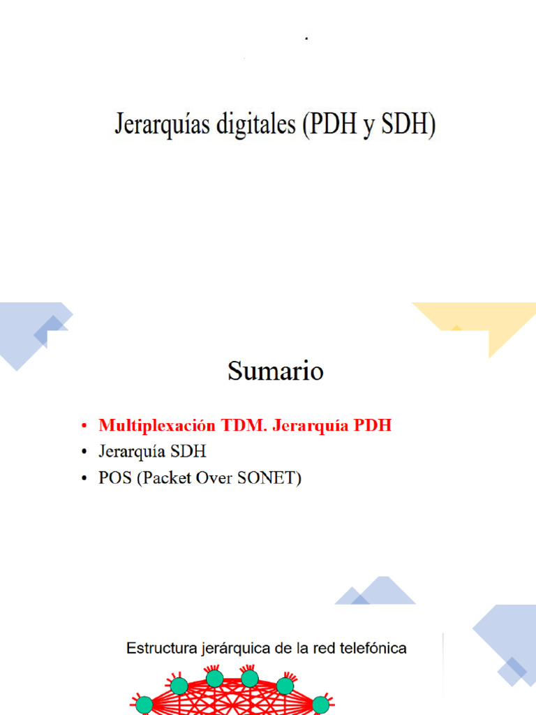 SISTEMAS SDH y PDH | PDF