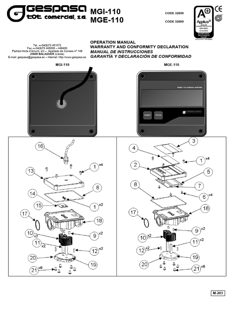 MANUAL Mge | PDF | Ingeniería mecánica | Física Aplicada e ...