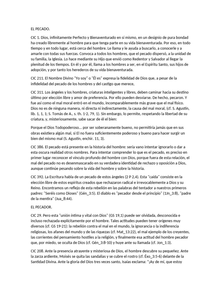 El Pecado | PDF | Pecado | Lujuria