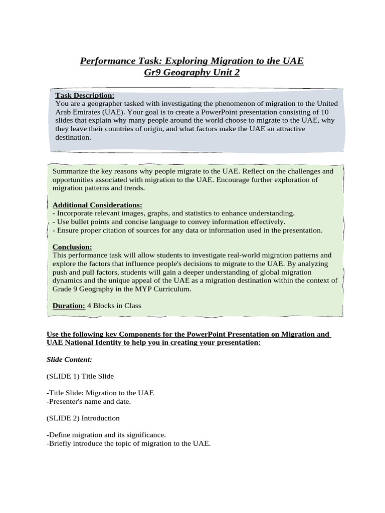 نسخة Toddle-Gr 9 Summative Answersheet⁩ 2 | PDF | Human Migration ...