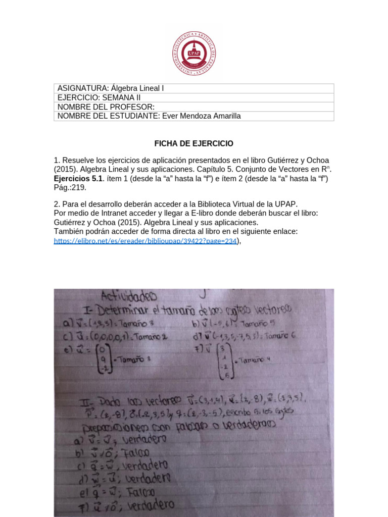 SEMANA II_FICHA_ÁLGEBRA LINEAL I-1_521491850 | PDF SEMANA II_FICHA_ÁLGEBRA LINEAL I-1_521491850 | PDF