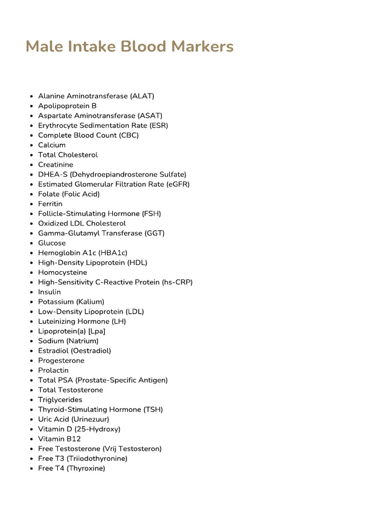 Blood Test | PDF