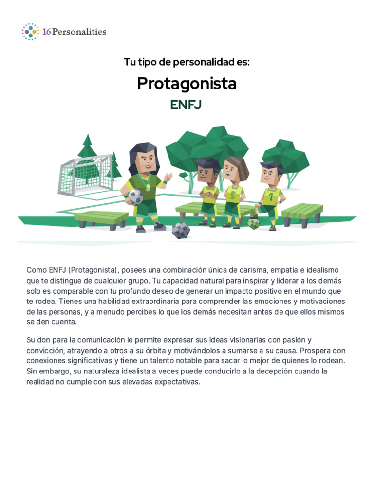 ENFJ Personality (Protagonist) - 16personalities | PDF | Personal ...