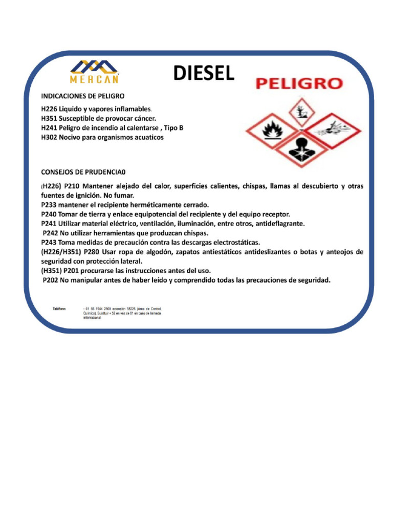 Pictograma Diesel | PDF
