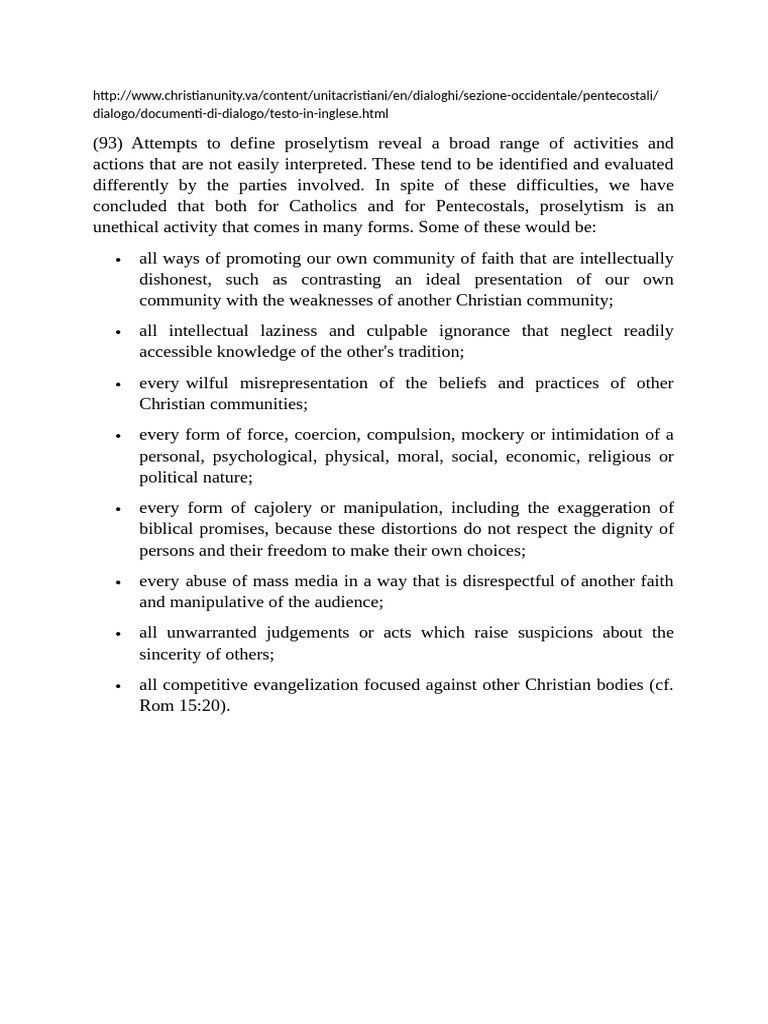 Proselytism | PDF | Politics | Social Science