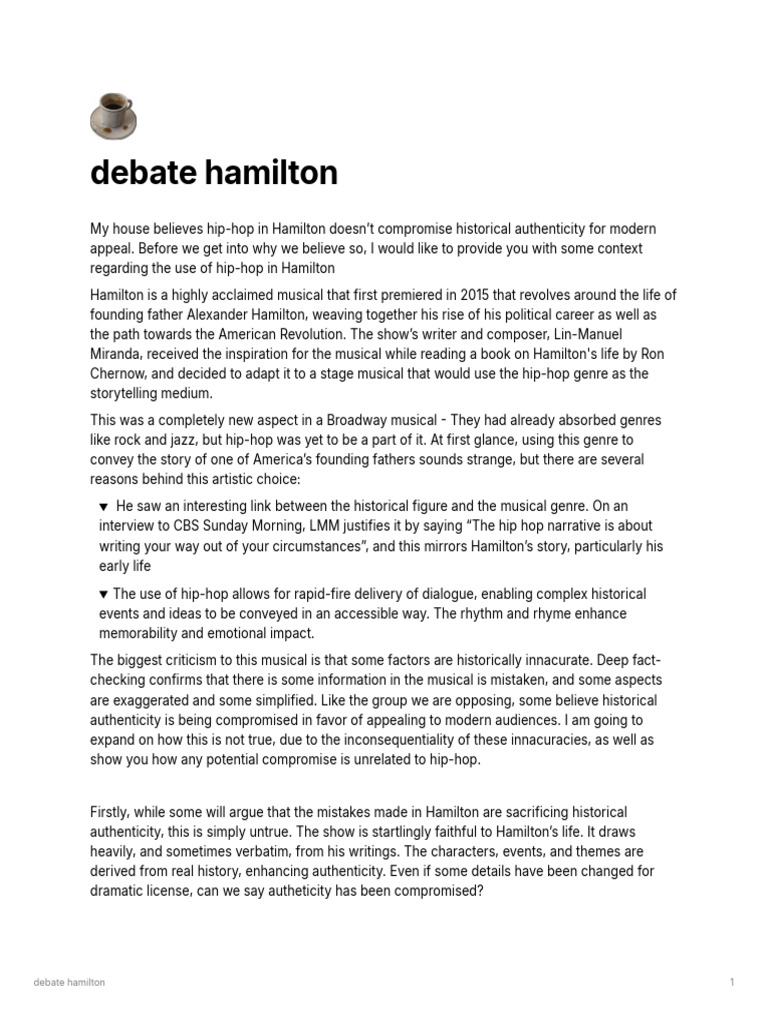 Hamilton Leadership | PDF | Hamilton (Musical) | Alexander Hamilton Hamilton Leadership | PDF | Hamilton (Musical) | Alexander Hamilton
