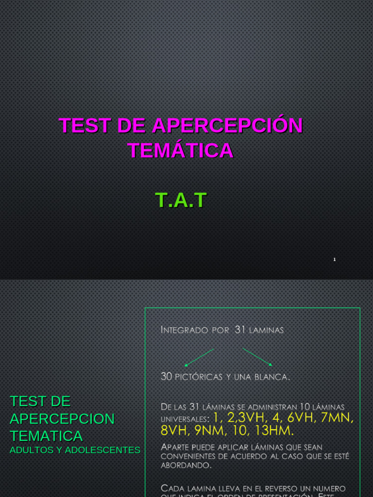 Test de Apercepción Temática | PDF