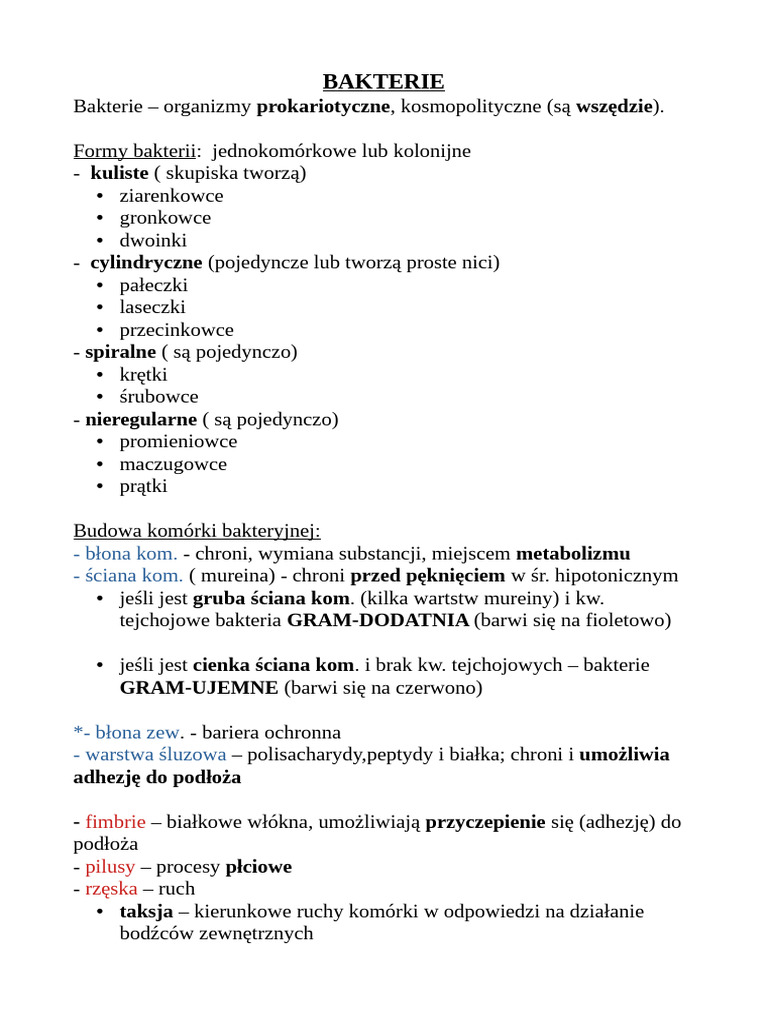 Bakterie 2lo | PDF