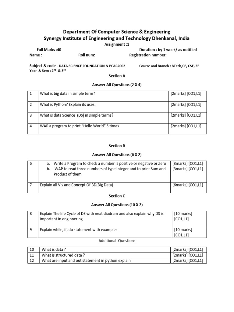 1 DSF Assignment1 PDF Ok Ls | PDF