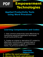 Empowerment Technologies: Quarter 1 - Module 4.1: Applied Productivity ...