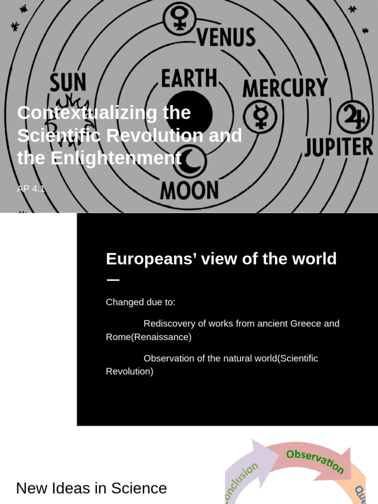 Contextualizing The Scientific Revolution and The Enlightenment | PDF ...