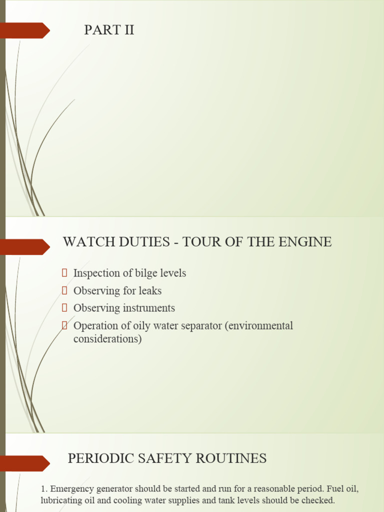 Topic No.7 - Periodic Safety Routines - (Part Ii) | PDF | Technology ...