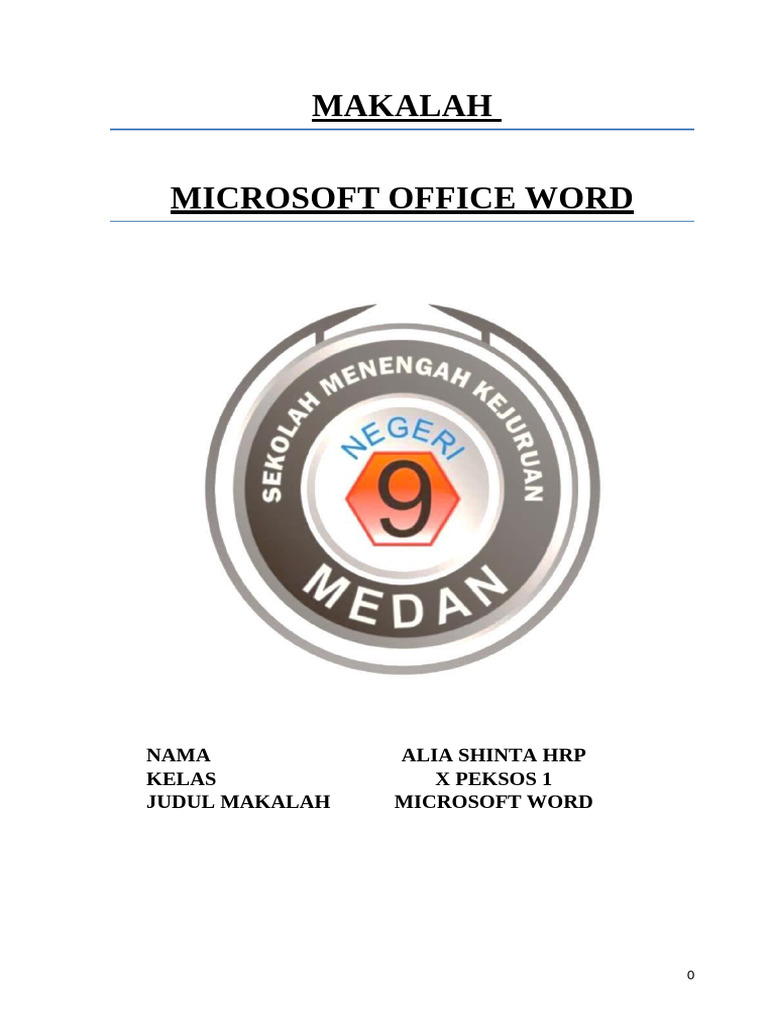 Makalah Microsoft Office Word | PDF