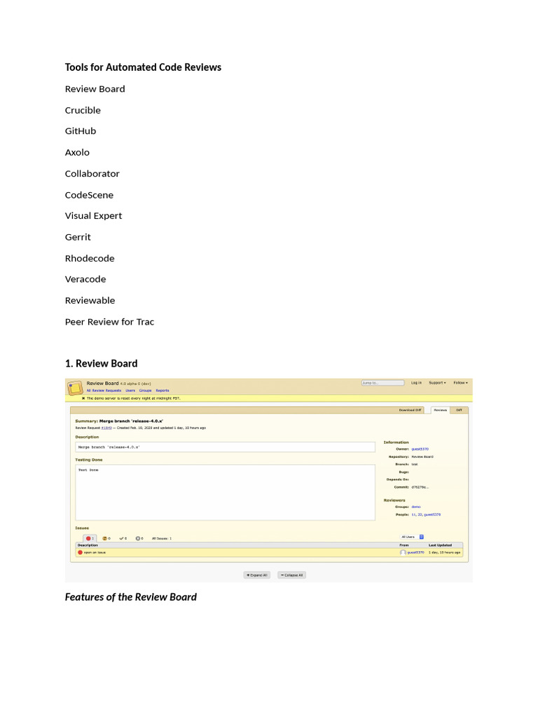 6 - 7 - Tools For Automated Code Reviews | PDF | Version Control ...