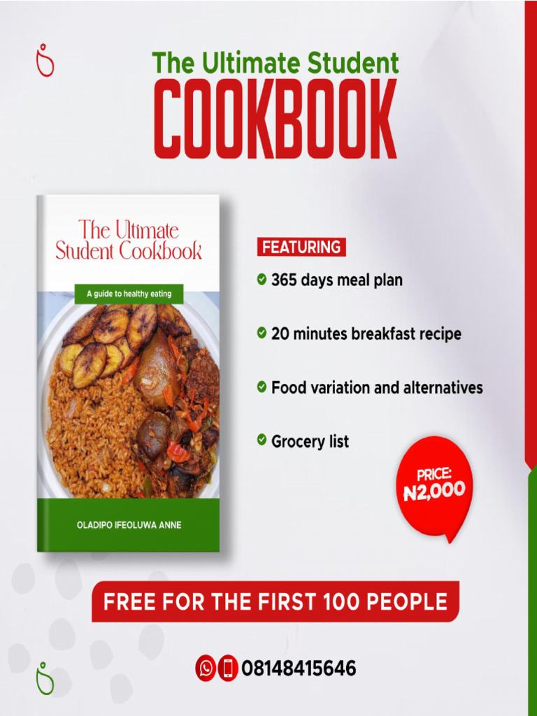 The Ultimate Student Cookbook | PDF | Lunch | Meal