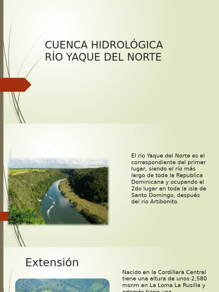 Cuenca del Río Yaque del Norte: Importancia y Características | PDF ...