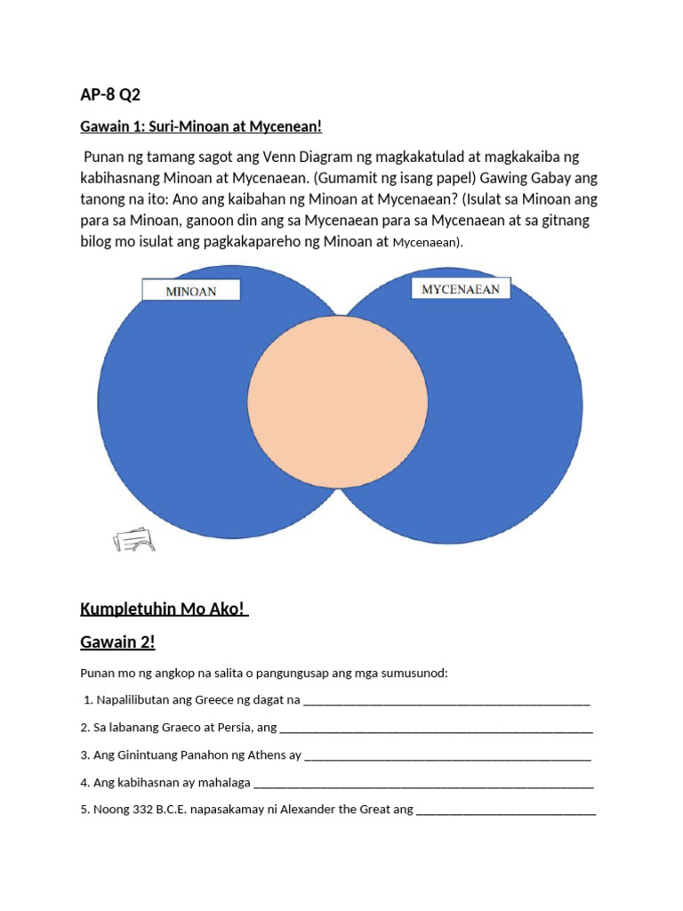 AP-8 Quarter 2 Seatwork and PT Bustamante | PDF