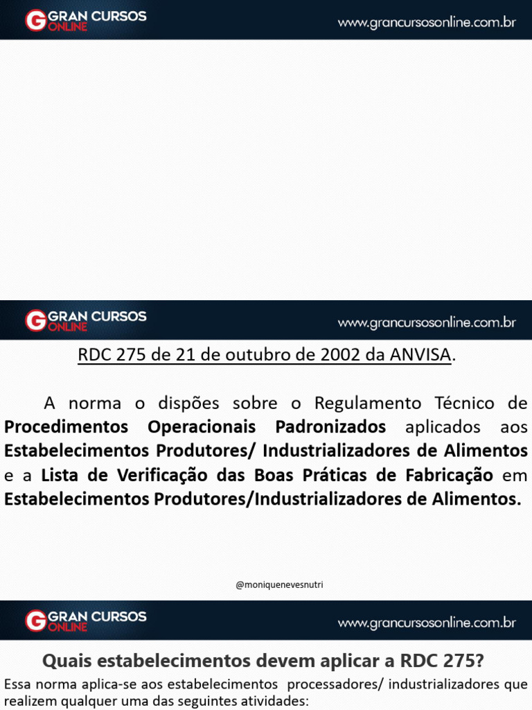 RDC #275-Manipuladores I | PDF | Negócios