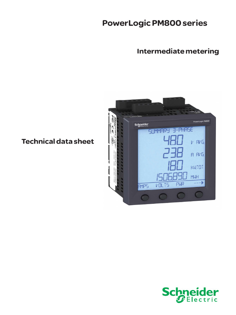 pm800 Technical Datasheet | PDF | Ac Power | Electrical Engineering