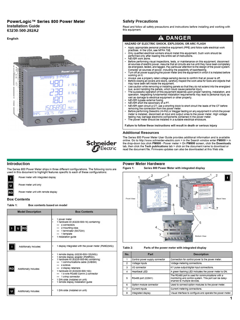 pm800 Instalation Guide | PDF | Power Supply | Fuse (Electrical)