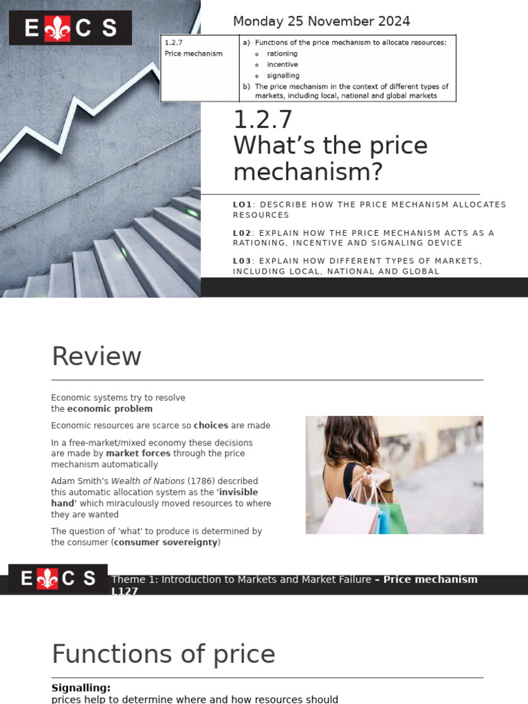 127a - Price Mechanism | PDF | Market (Economics) | Market Failure