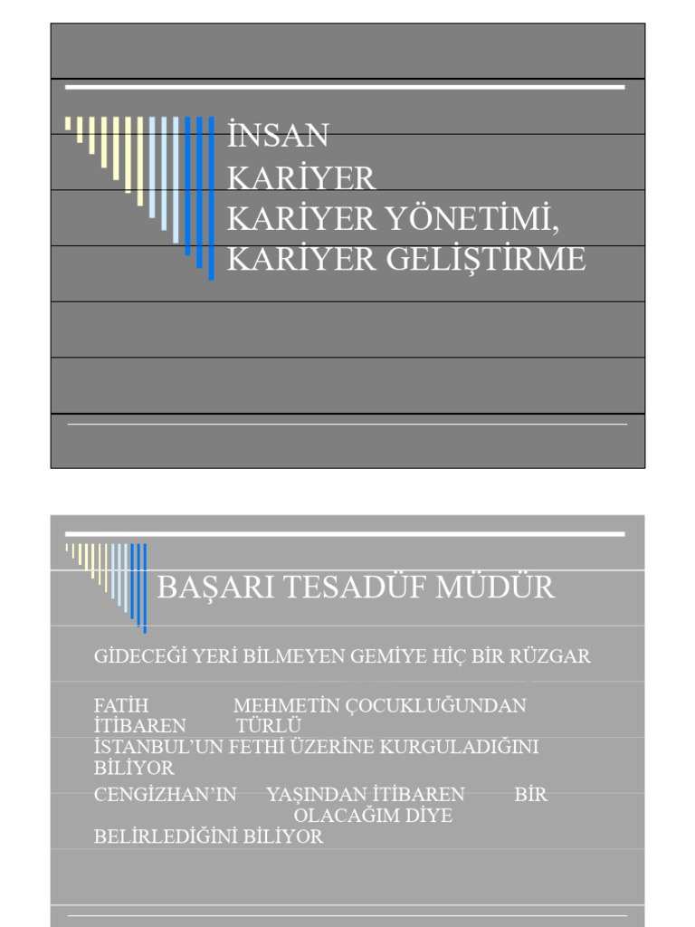İKY Kariyer Yönetimi | PDF