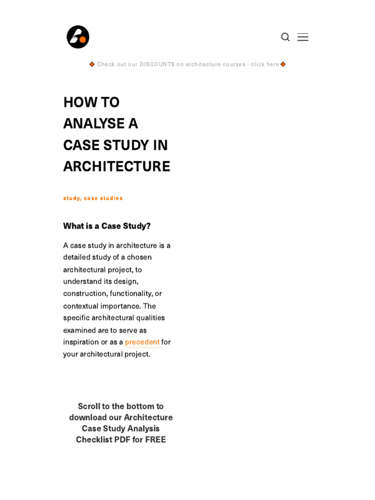Analyzing Architectural Case Studies | PDF | Design | Architect