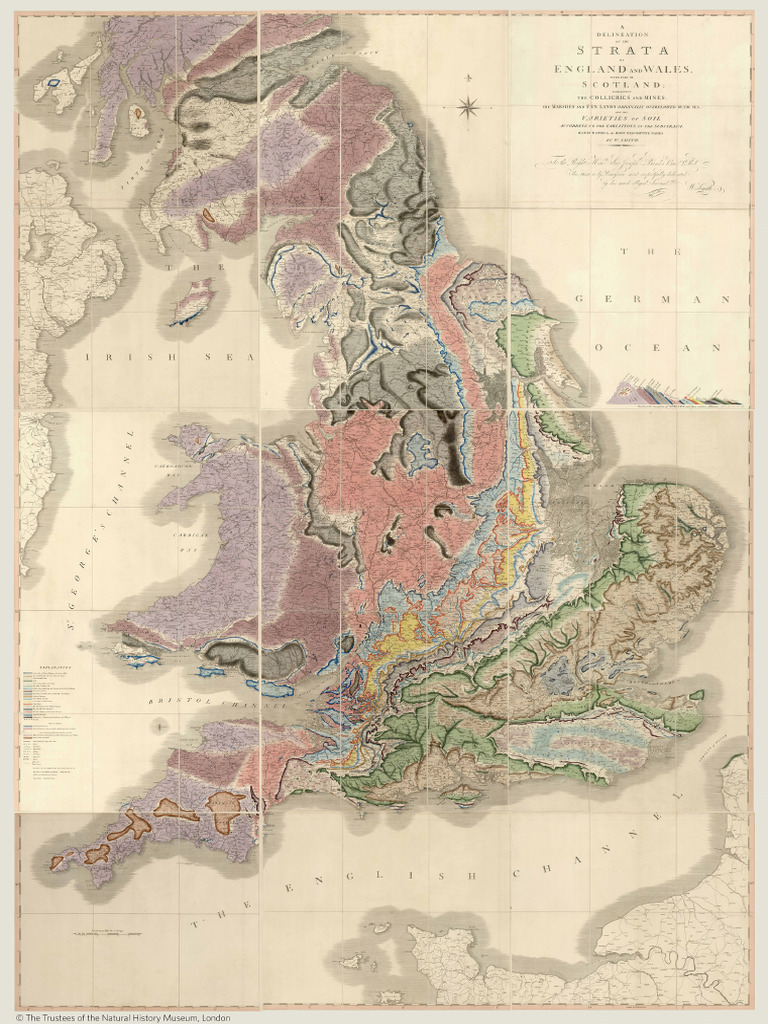 William Smith 1815 Geological Map | PDF