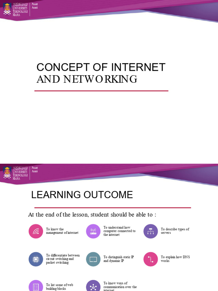 Week 9 Concept of Internet and Networking | PDF | Ip Address | Computer ...